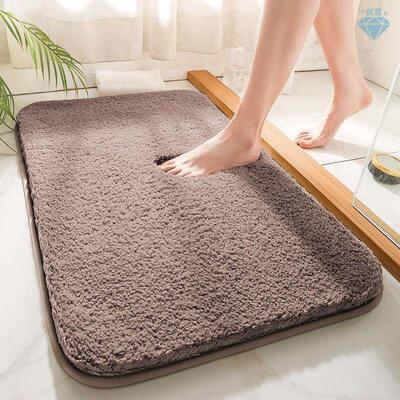 Bathroom Super Thick Fluff Fiber Bath Mat Shower Room Rugs M
