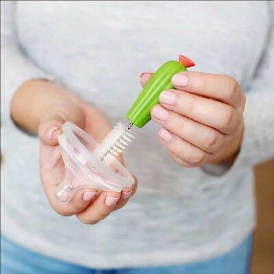 4pcs Cactus Modeling Kitchen Brush Set Vegetable Plate