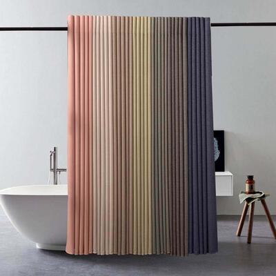 Lmitation Linen Waterproof and Mildew Proof Shower Curtain P