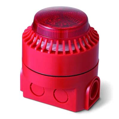 RS PRO声光报警器24V电源,114dB, IP44, 红色199-9772