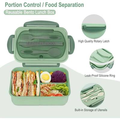 1200ml Lunch Containers for Adults LeakProof Lunch Box with