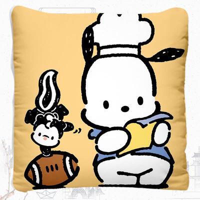 高档Pochacc枕o 帕恰狗 抱被午可爱床上头小被子靠垫方形睡小枕 P