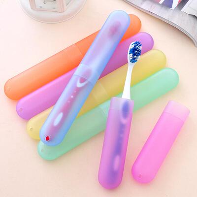Travel Toothbrush Storage Box - Compact and Portable with Li