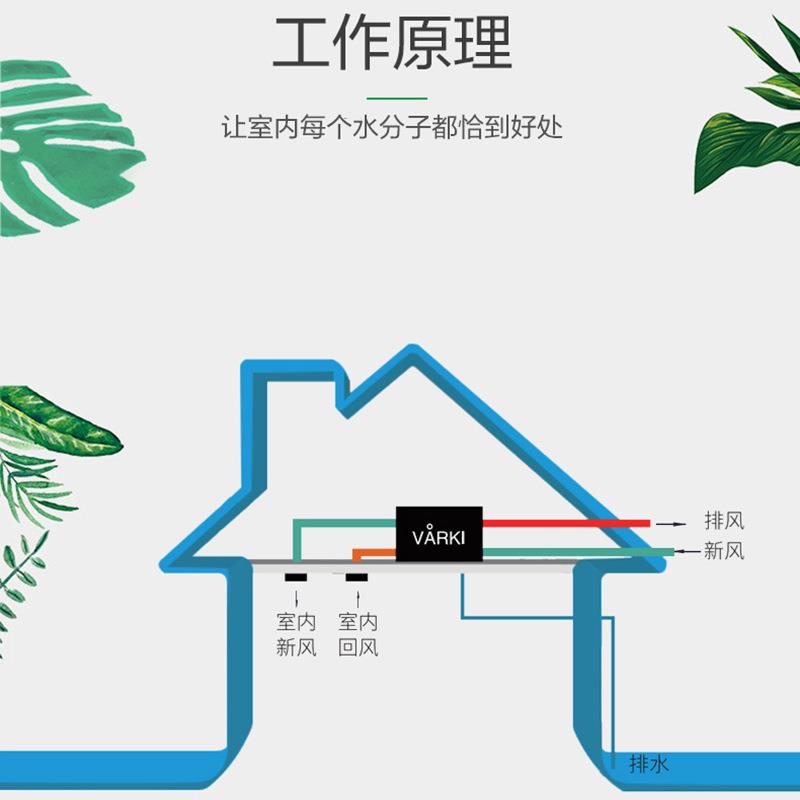 厂家直供新风除湿一体机全热交换净化吊顶除湿机家用新风除湿换气