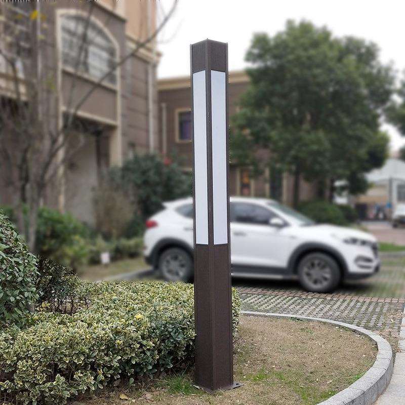 户外方形庭院灯铝材3米防水新中式太阳能景观灯景区高杆小区路灯