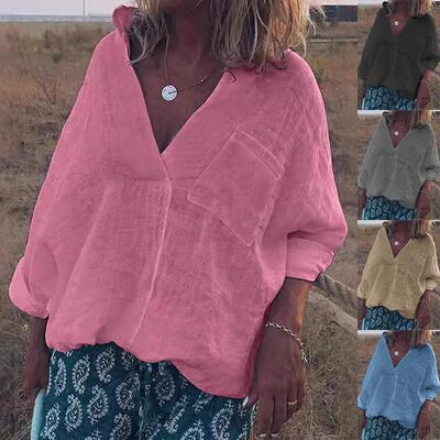 Long sleeved shirt with pullover for women