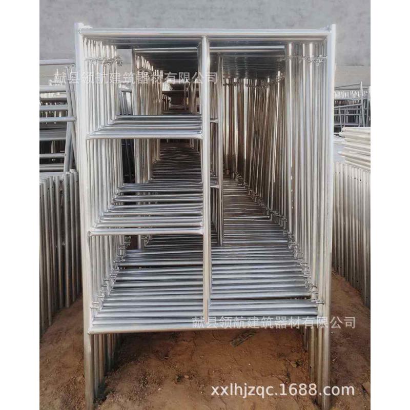 架拆装用喷脚手架加厚可施工镀锌装修梯形型镀锌塑架门脚手架移动