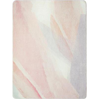 高档casln色i方形羊羔绒粉客厅地毯北欧ns风茶衣几地垫帽间卧室床