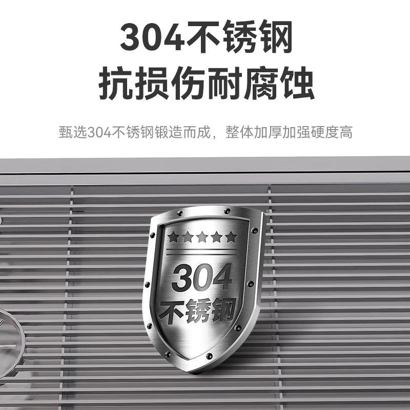 新中式茶饮设备全套咖啡店工作台不锈钢乱纹板前吧台手冲台