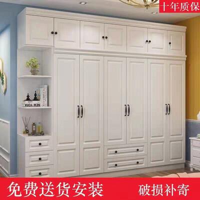 衣柜家门用卧室济现代简约实质柜子组装经型二门TNB六大木衣橱