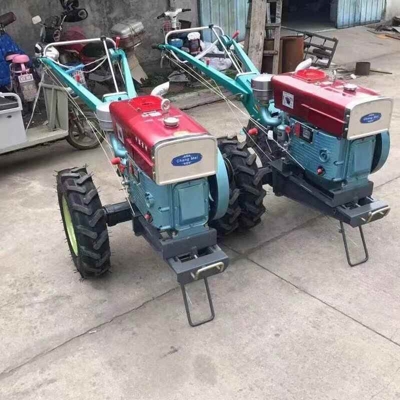 农用手扶式旋耕拖拉机圆盘犁地翻土开沟机多功能小型手扶拖拉机