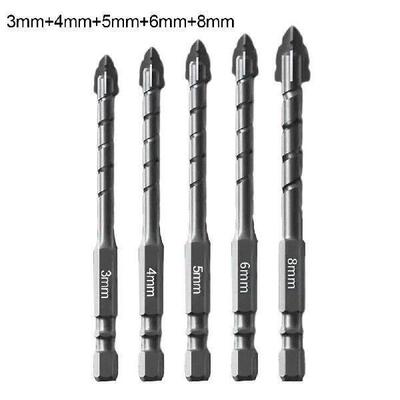 Eccentric Drill Bit Set of 5 Perfect for Drilling Glass