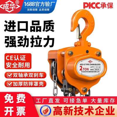 G型手拉葫芦双链2吨5T9t6米吨9米12米款小型吊机手动葫芦