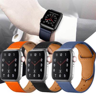 2025 Leather Strap For Apple Watch Band Series 8 7 45mm 41mm