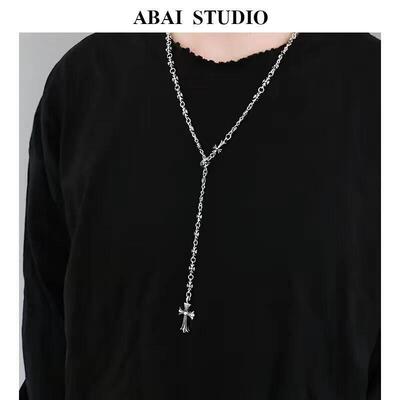 Cross necklace men cross set chain 十字架项链男十字架套链