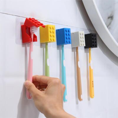 No-Drill Seamless Wall-Mounted Children's Building Block Too