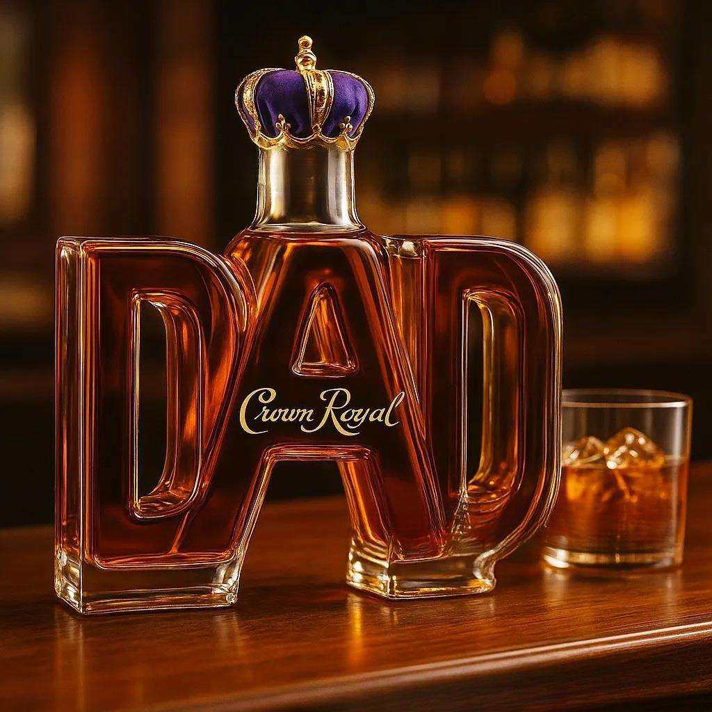跨境新品 DAD Whiskey BottleDAD 有趣的父亲节创意威士忌酒瓶