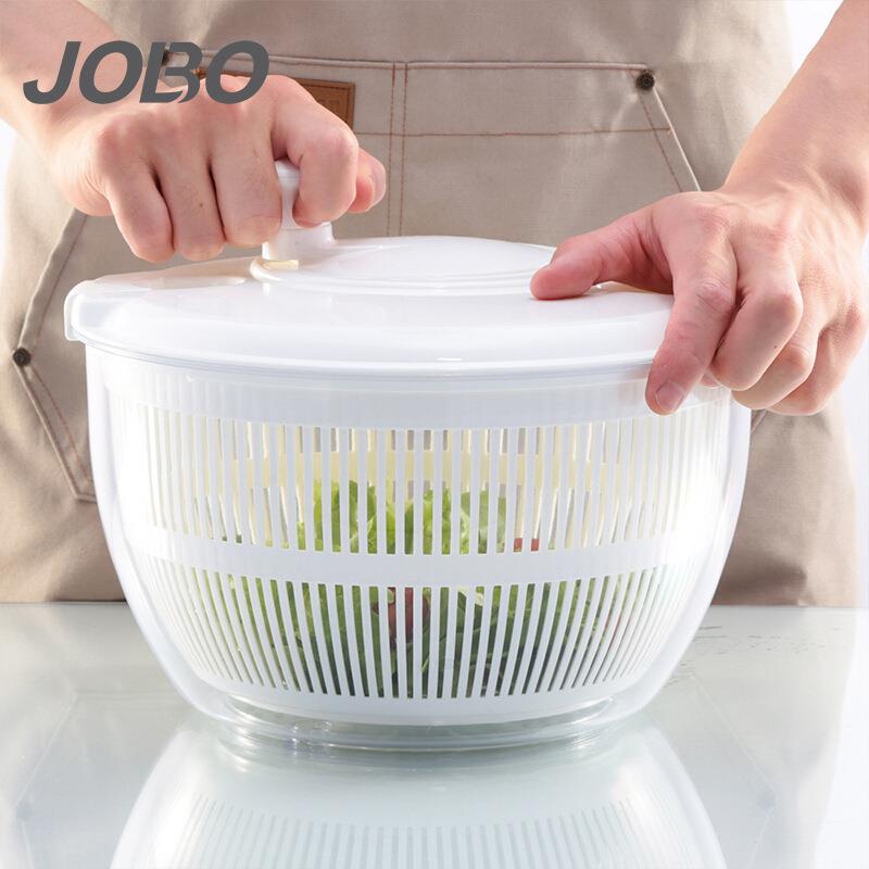 巨博(JOBO)蔬菜脱水器 家用沙拉脱水器 蔬菜水果甩水甩干器