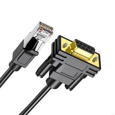 Double Shielded RJ45 To RS232 Console Cable 4.92Ft For