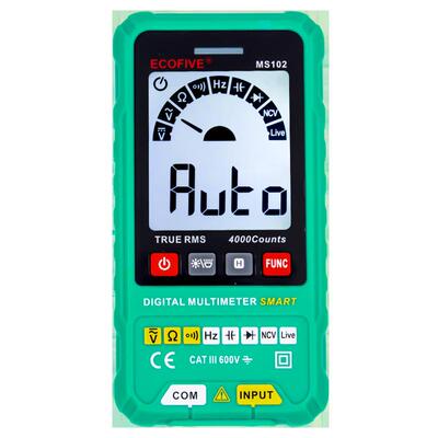 ecofive莱靡MS102/MS108智能万用表卡片数字防烧全自动NCV多用表