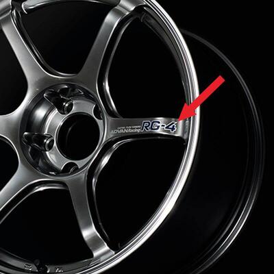适用于 于ADVAN Racing RG-4轮毂 RG4改装翻新轮圈装饰汽车贴纸车