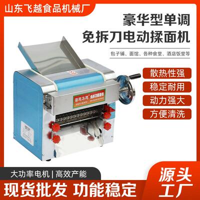 海鸥华鸥家用商用免拆刀不锈钢小型电动面条机全自动揉面机压面机