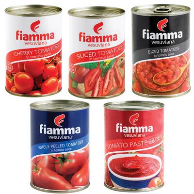 Fiamma Tomato Paste意大利进口火山牌碎番茄去皮番茄番茄膏包邮
