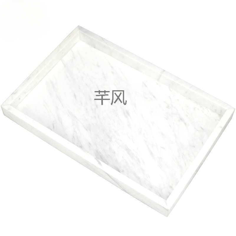 Q沨2批发大理石香薰托盘摆件轻奢酒店浴室洗漱台台面洗手液托盘套