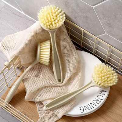 Eco-friendly Long-Handle Pot Brush and Cutting Board Cleaner