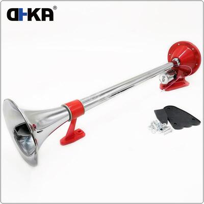 DHKA亚冠-AS037A现货 单管圆口卡车气喇叭12V/24V电控气喇叭640mm