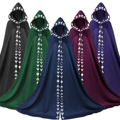 Crossborder new lace hooded cloak cape medieval renaissance