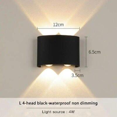 LED Wall Sconces Modern Indoor Outdoor Lamp, White Up Down