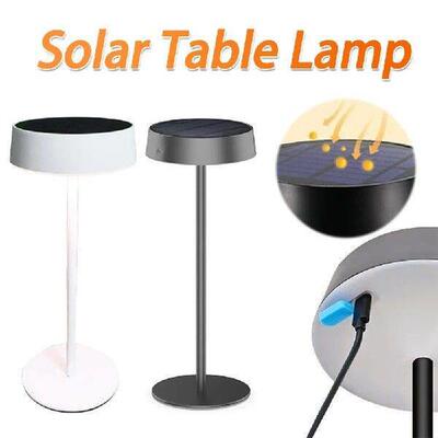 Solar Table Lamp Waterproof LED Desk Lamp Rechargeable
