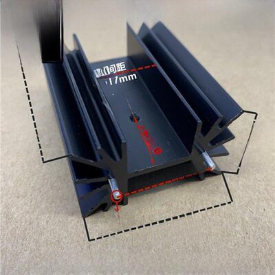 TO-220/264管专用散热器 大功率散热片 42*25*50黑双 H形可双面
