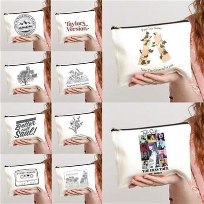 Folklore Cosmetic Bag Taylor Music Swift Albums Makeup Bag