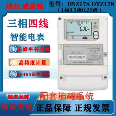 DTZ/DSZ178三相四线峰谷平互感式三相三线100V高压智能电表