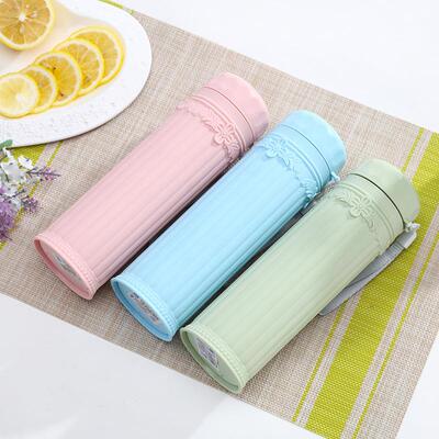 Creative candy-colored space cup with double-layer protectio