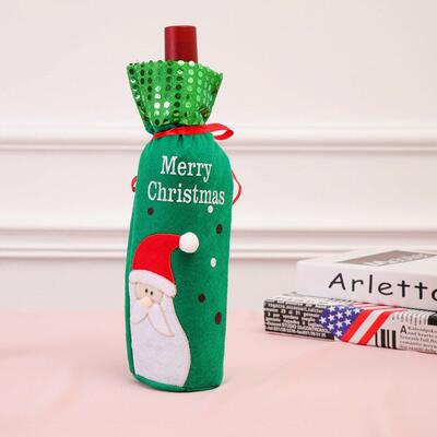 Christmas Decorations Santa Claus Wine Bottle Covers Snowman