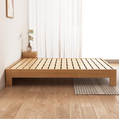 批全实木无人床现代简约1/25双/8榻榻米/BWM民宿出租房用床头排骨