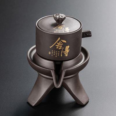 紫砂具套ERF装2024新懒泡茶人器茶自动旋转出水功款夫茶杯礼盒送