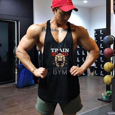 Summer Loose Bodybuilding Fitness Vest Male Muscle Syan Dumb