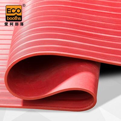 爱柯部落高压配电室耐高压地面绝橡胶-垫1102685红40kV缘耐磨色条