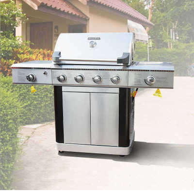 【外销欧美】不锈钢烧烤炉家用燃气别墅庭院烧烤架工厂gas grill
