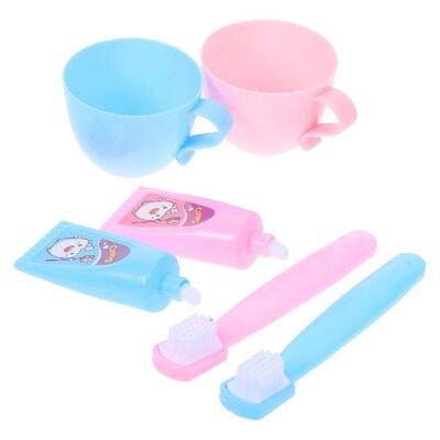 2 Sets Accessories House Miniature Dollhouse Bathtub