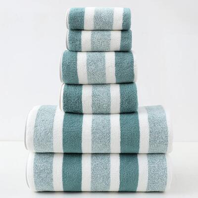 6pc cotton bath towel set Large Hand Bathroom Shower Towels