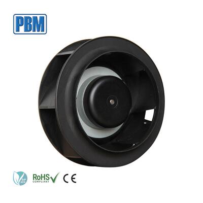 PBM平步电机 DC直流外转子电机190mm塑料IP44后向离心风扇