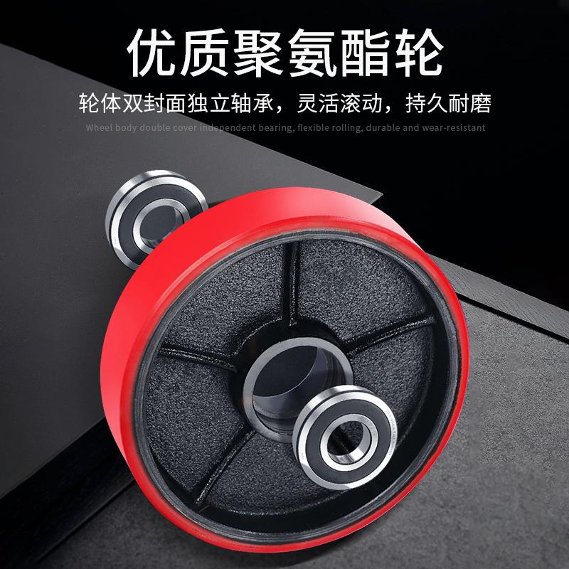 杭叉杭州叉车手动液压油桶搬运车HCL叉车油桶装卸车鹰嘴油桶叉车