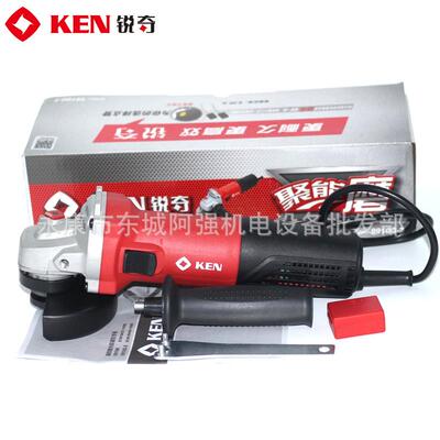锐奇角磨机9910A/ken/锐奇91009大功率120柄W工业级细手切割机磨