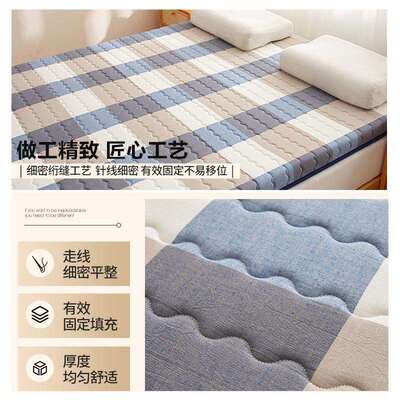 磨BSK-磨毛垫毛水洗棉床加厚保暖垫宿舍学生单人铺底通可软折叠四
