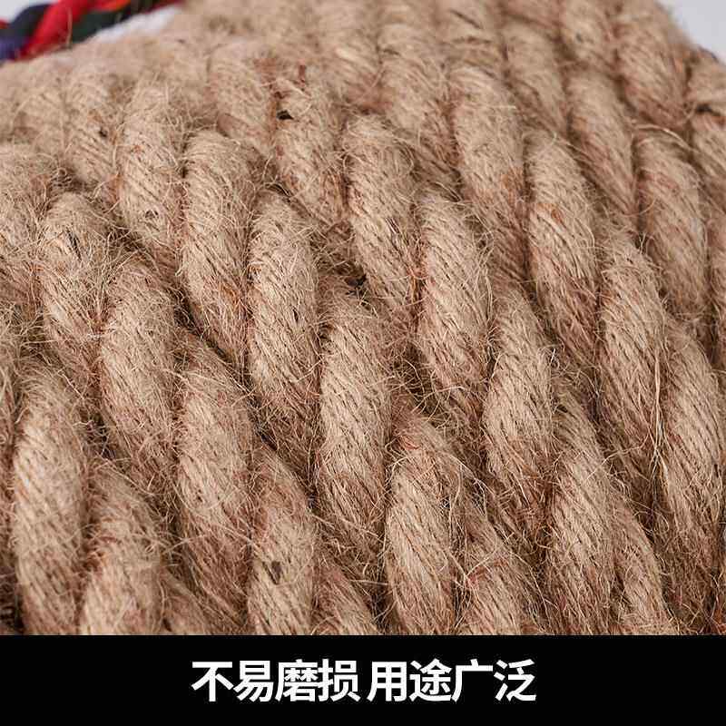 拔绳绳麻成人儿童趣味河比赛绳粗麻绳加粗麻绳河25米黄麻绳拔拔河